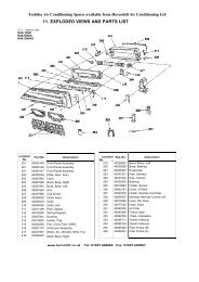 15. exploded views and parts list - Heronhill Air Conditioning Ltd