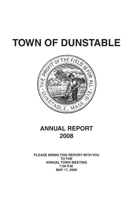 TOWN OF DUNSTABLE