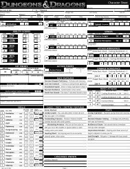 D&D 4E Character Sheet