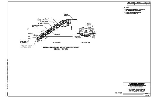 riprap rundown at culvert inlet - Central Federal Lands Highway ...