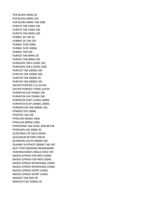 PUR BLOKA 40MG 50 PUR BLO