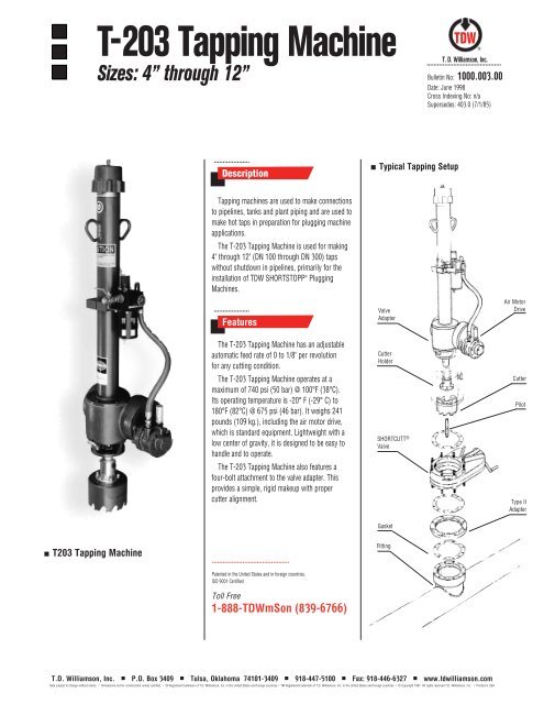 T203 Tapping Machine