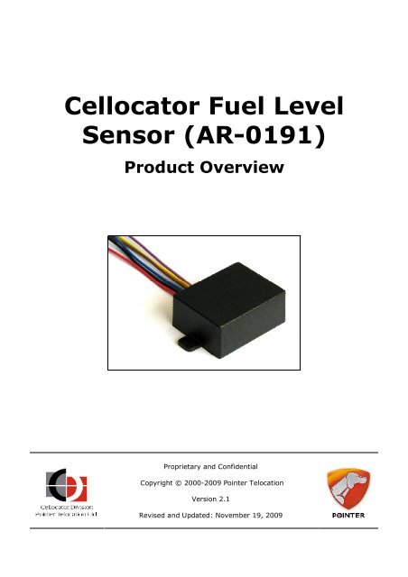 Cellocator Fuel Level Sensor (AR-0191) - Olimex