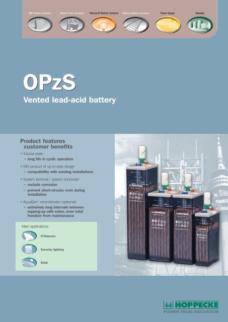 Vented lead-acid battery - Powerpoint Systems