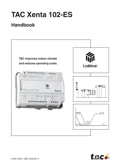 Zone controller TAC Xenta 102-ES Handbook