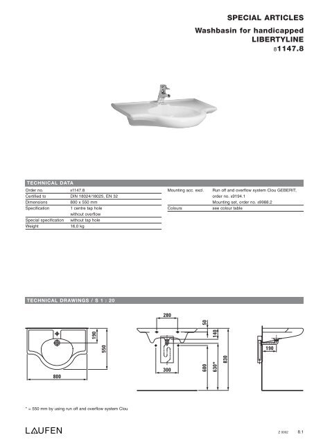 TECHNICAL DATA Order no.
