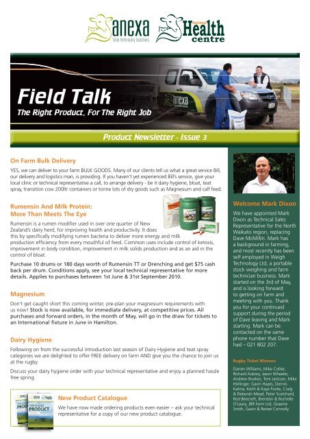 Field Talk Issue 3 - Anexa Animal Health