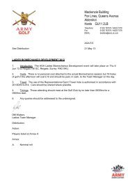 Admin Instruction & Entry Form - Army Golf Association