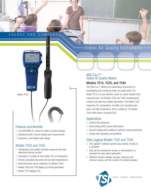 TSI IAQ-Calc 7545 Indoor Air Quality Meter ... - RAECO Rents