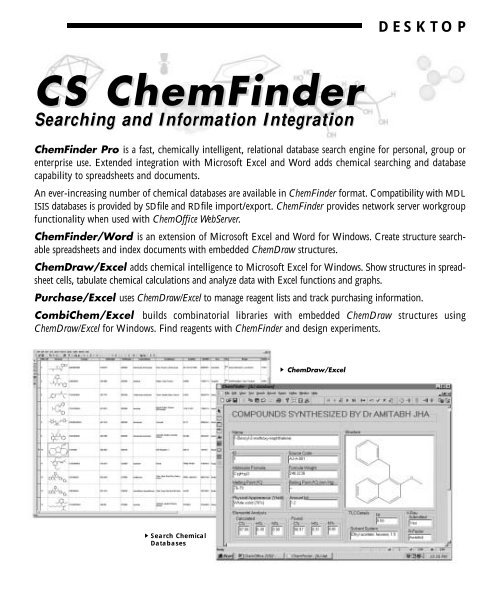 CS ChemFinder Searching a