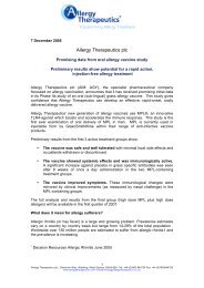 ORALVAC plus - Prescribing Information - Allergy Therapeutics