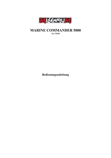 MARINE COMMANDER 5000 - Millennium 2000 GmbH