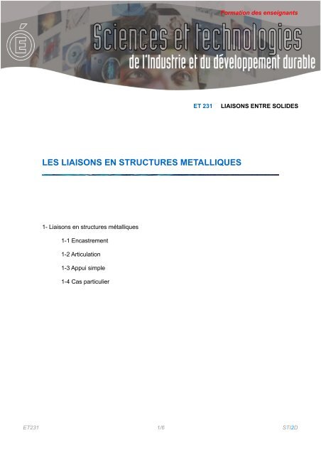 Liaisons dans les structures métalliques - xr6805.fr Liaisons dans les structures métalliques - xr6805.fr