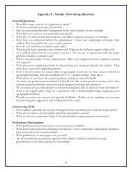 APPENDIX C - SAMPLE INTERVIEW QUESTIONS