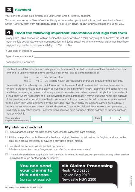 3 Payment Your benefits w