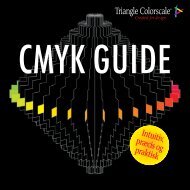 Color palettes - Triangle Colorscale CMYK GUIDE