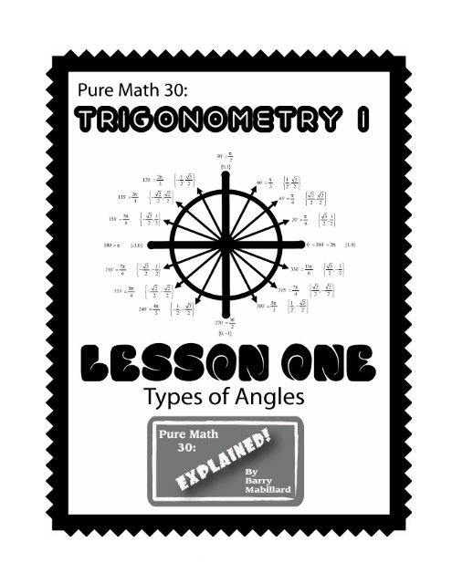PM30 - Trigonometry Lesson 1 - Pure Math 30: Explained!