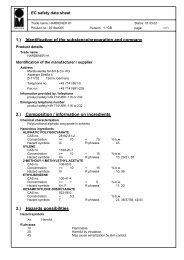 SAFETY DATA SHEET TASKI Tapi TR 103 - Joo Yong