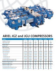 ARIEL JGK and JGT COMPRESSORS