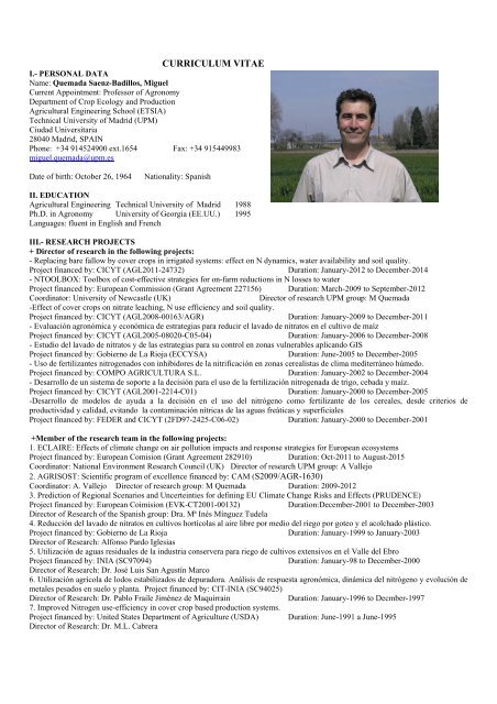 Curriculum Vitae Ingeniero Agronomo Antilla curriculum-vitae-ingeniero-agronomo-antilla