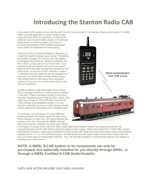 Introducing the Stanton Radio CAB