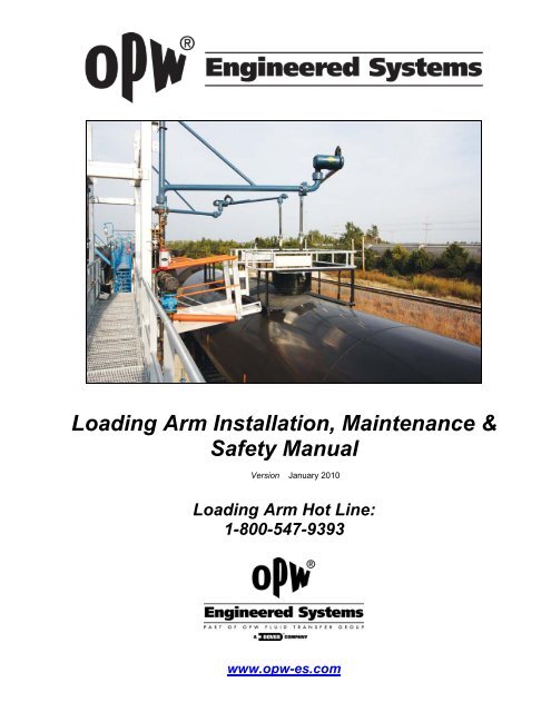 Loading Arm Installation, Maintenance & Safety Manual