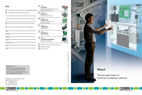 Download brochure Visu+ (0,26 MB) - Phoenix Contact