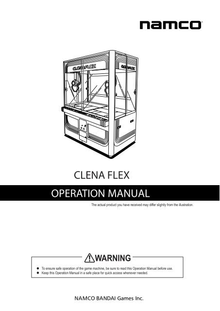 Clena Flex Manual.pdf - Namco