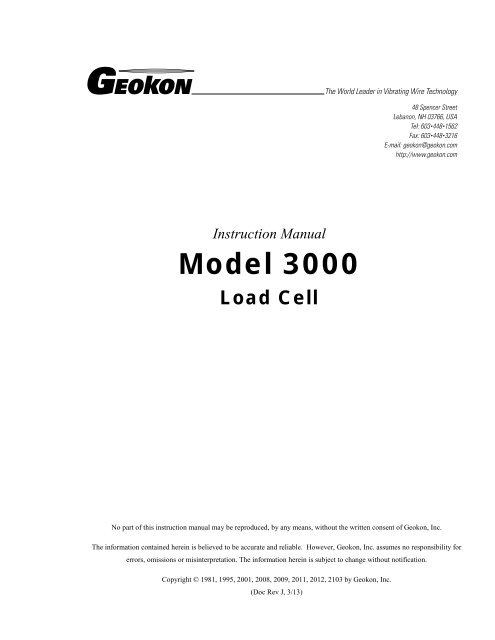 Load Cell Manual