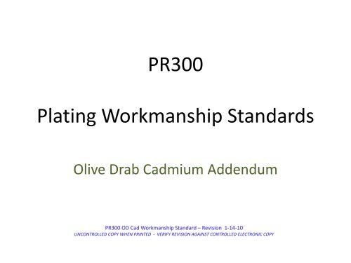 PR300 Plating Workmanship Standards - Amphenol Aerospace