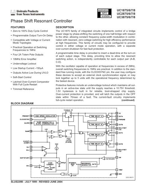 Phase Shift Resonant Controller (Rev. B) - Free