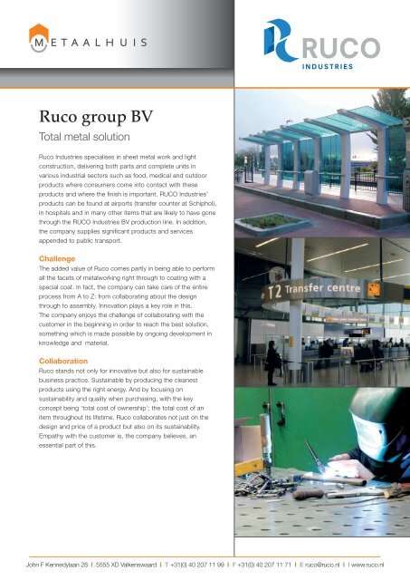 Ruco group BV - Metaalhuis