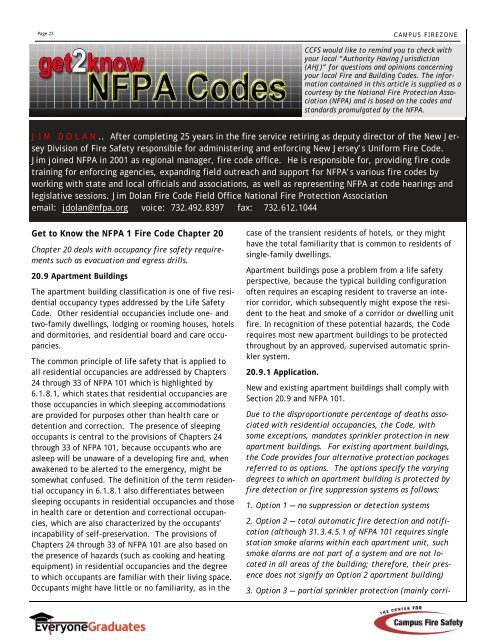 Get to Know the NFPA 1 Fire Code Chapter 20 JIMDOLAN .. After ...