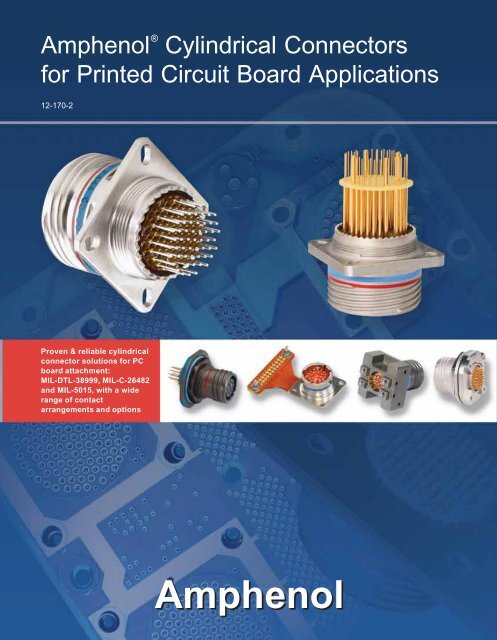 Cylindrical Connectors With PCB Contacts - Amphenol Aerospace