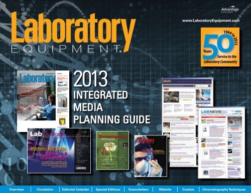 INTEGRATED MEDIA PLANNING GUIDE - Laboratory Equipment