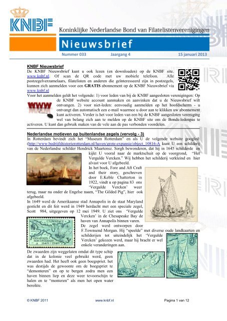 KNBF nieuwbrief 033