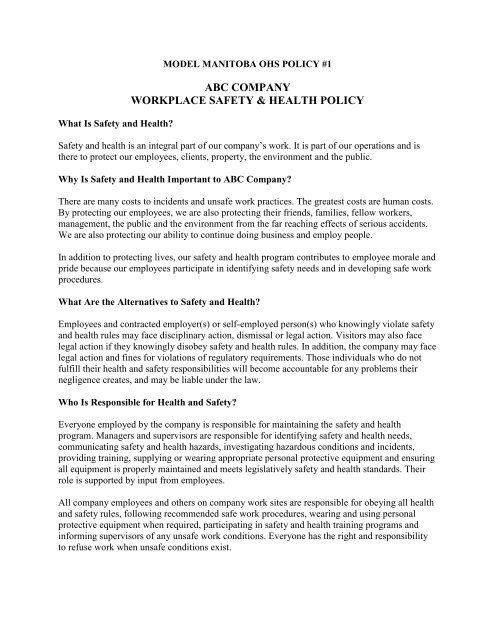 Abc Company Workplace Safety Health Policy HRInsider abc-company-workplace-safety-health-policy-hrinsider