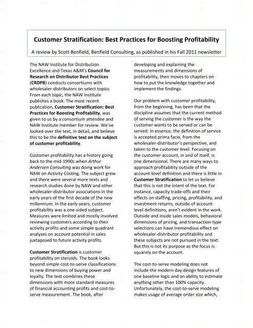 Customer Stratification: Best Practices for Boosting Profitability