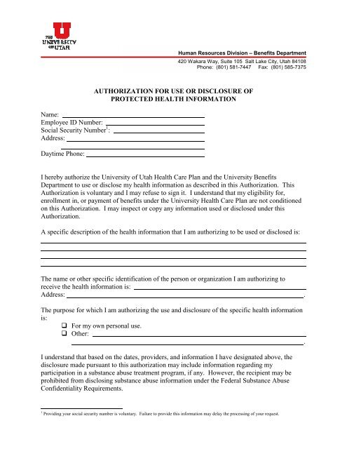 Authorization For Release Of Protected Health Information authorization-for-release-of-protected-health-information