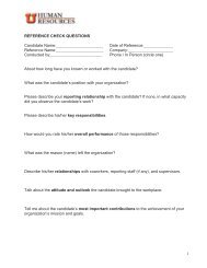 Sample Reference Check Questions