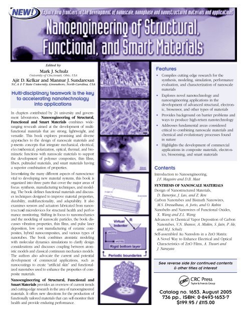 Nanoengineering of Structural, Functional, and Smart Materials