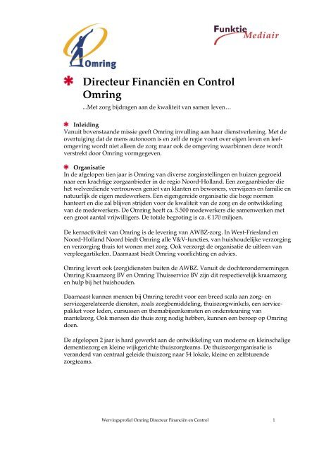 Uitgebreid functieprofiel downloaden - FunktieMediair