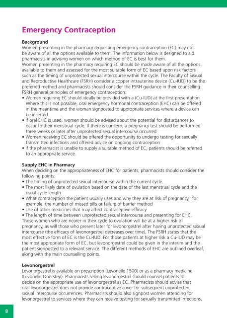 Emergency Contraception