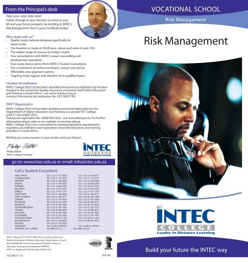 vocational school______:_____.___.. - INTEC College