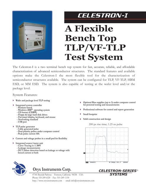 A Flexible Bench Top TLP/VF-TLP Test System