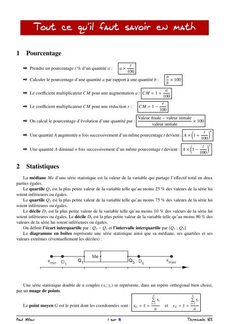 lycee d adulte maths ts
