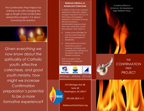 Confirmation Prep Project brochure - NCCL