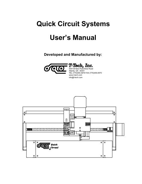 Quick Circuit Systems User's Manual - Computing at Cells
