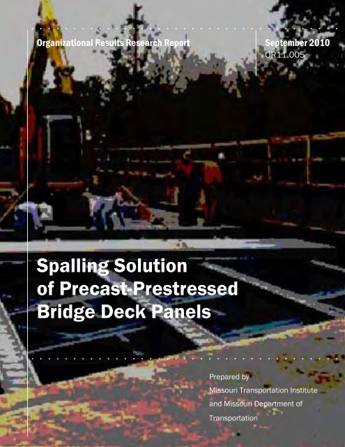 Spalling Solution of Precast-Prestressed Bridge Deck Panels