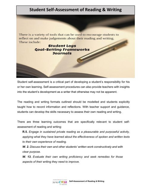 Student-Self-Assessment-of-Reading-Writing